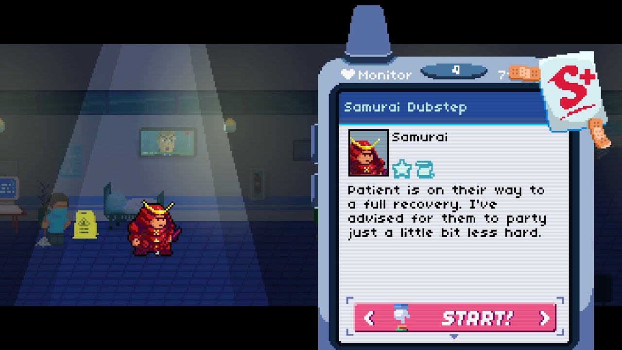 【Rhythm Doctor】1-1N Samurai Dubstep S+ /【節奏醫生】1-1N 東方回響貝斯 S+ - YouTube