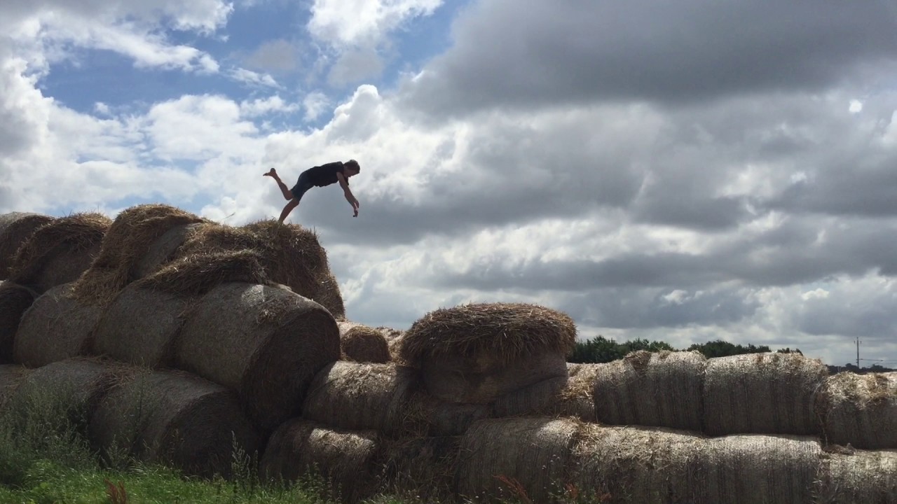 TRAMPOLINE PARK AND HAY-JUMPING!! - YouTube