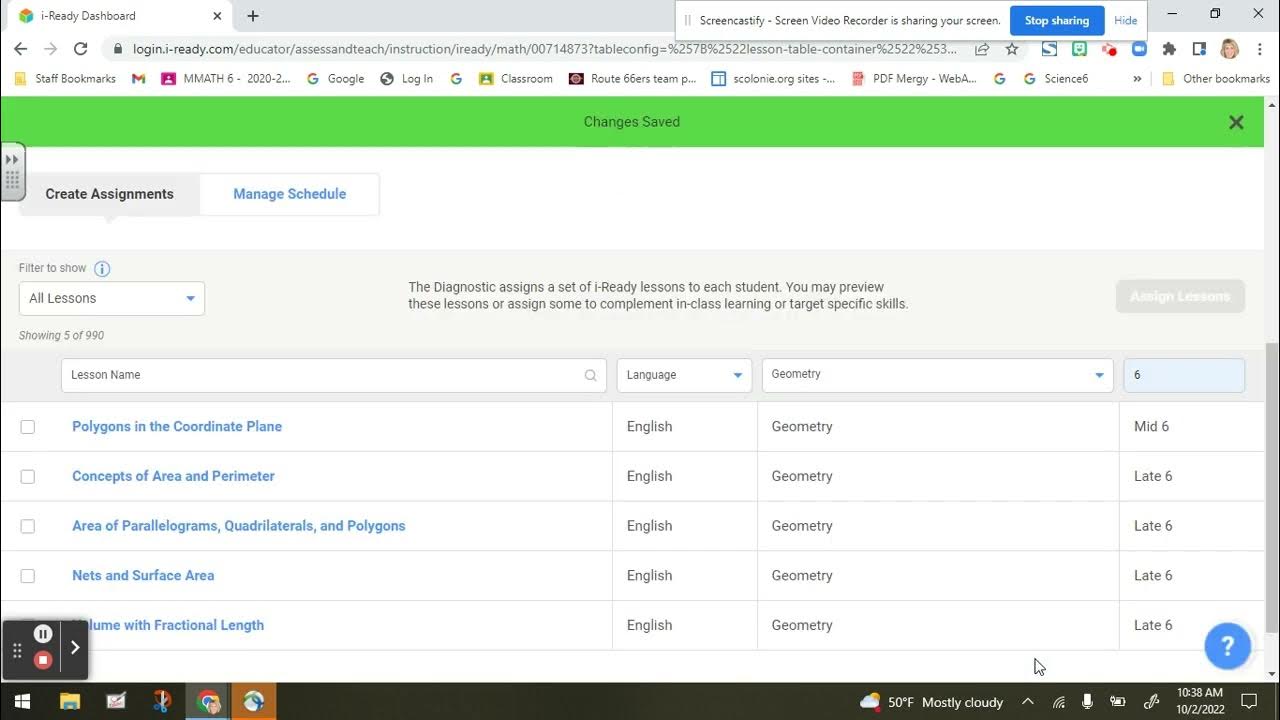 I-Ready: Assigning a Teacher Assigned Lesson - YouTube