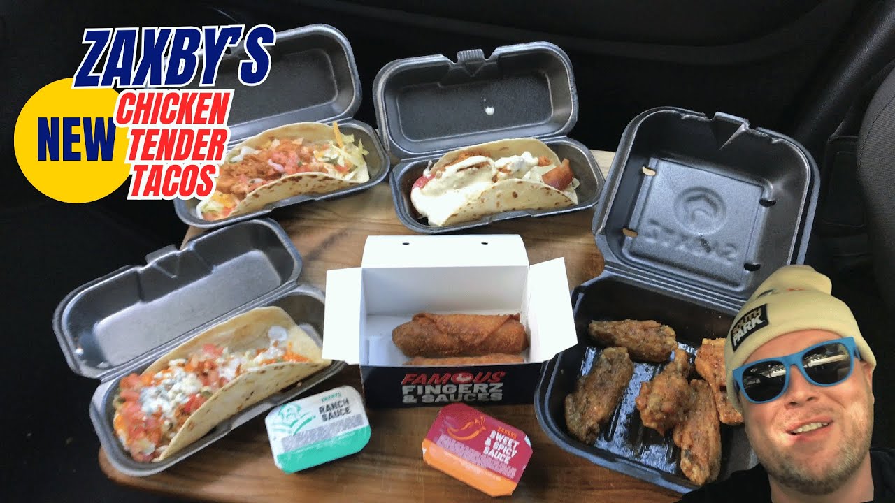 Zaxby's New Chicken Tender Tacos Review, plus more! - YouTube