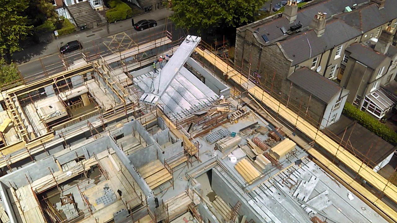 Placing Floods Precast Slabs - YouTube