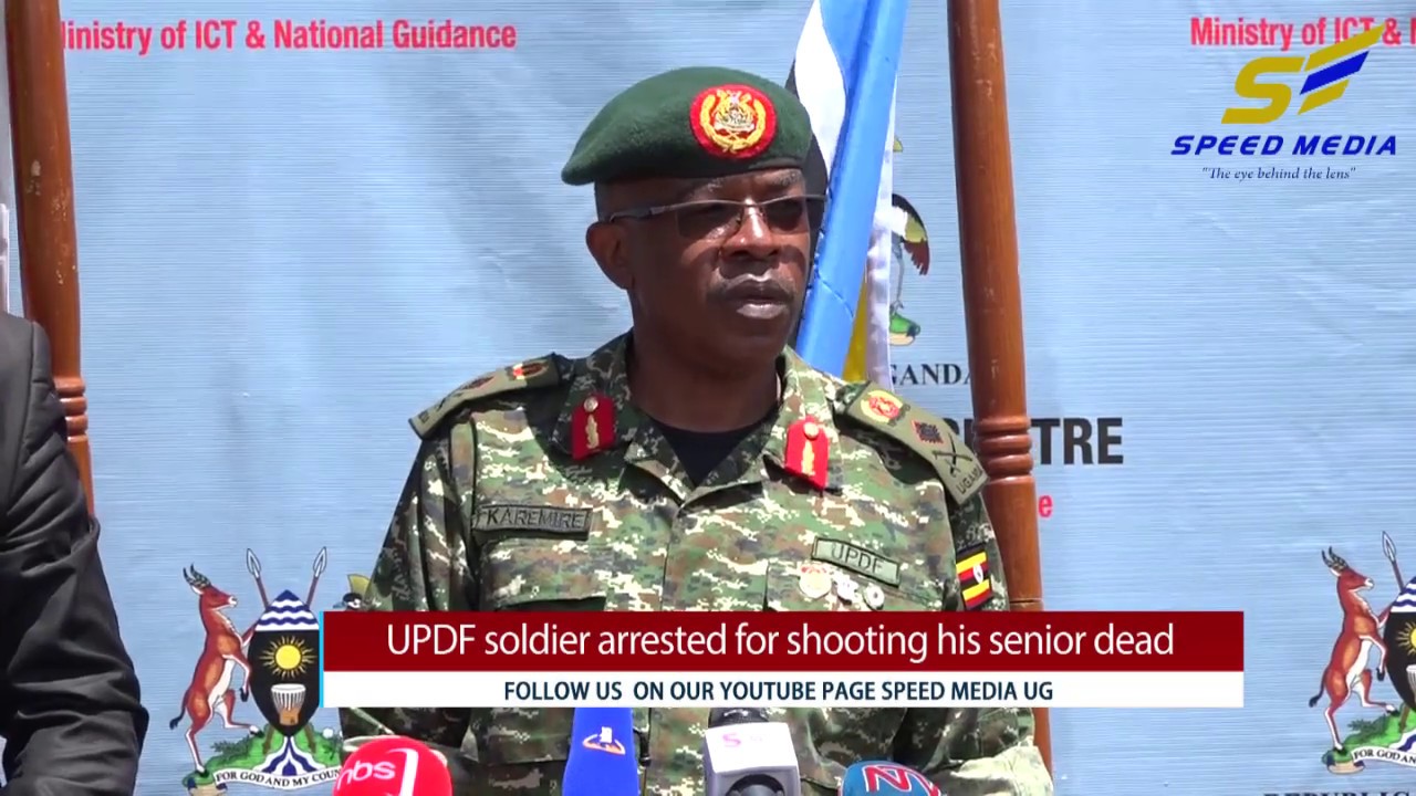 UPDF soldier arrested for shooting his senior - YouTube
