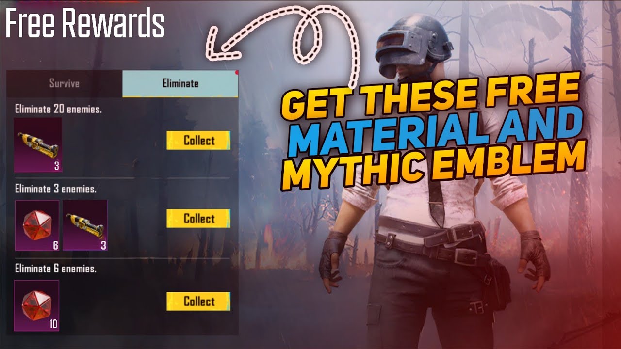 How To Get Free Material And Mythic Emblem In PUBG | New Trick | Humraz ...