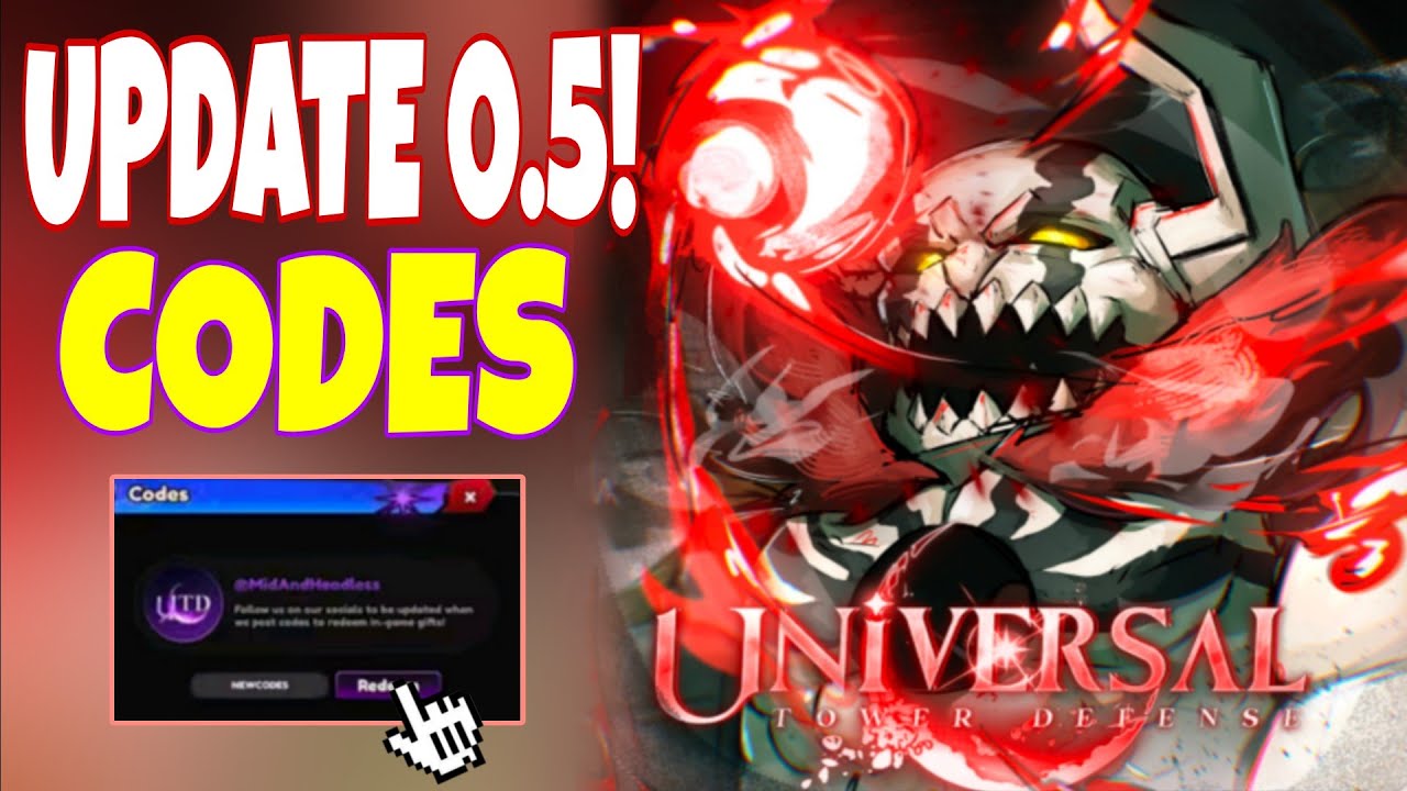 ⚠️HOLLOWED ECLIPSE⚠️UPDATE 0.5 CODES FOR UNIVERSAL TOWER DEFENSE 2026 ...