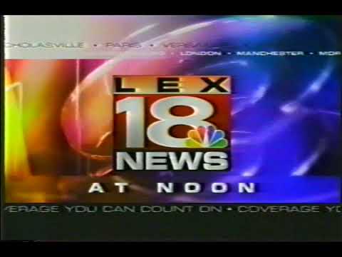WLEX | LEX18 News at Noon open | 2003 - YouTube