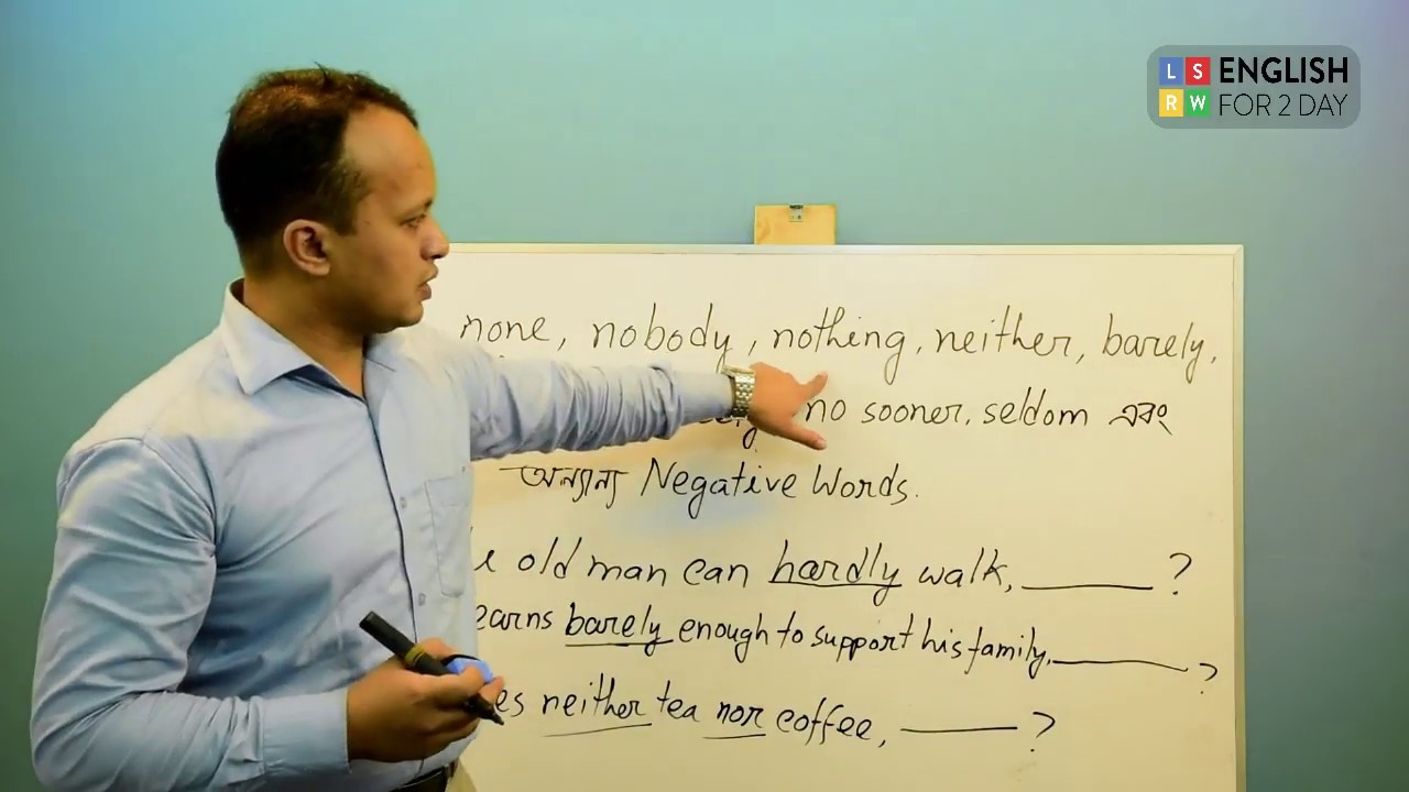 Tag Question: Hidden Negative Sentence Part 1 - YouTube