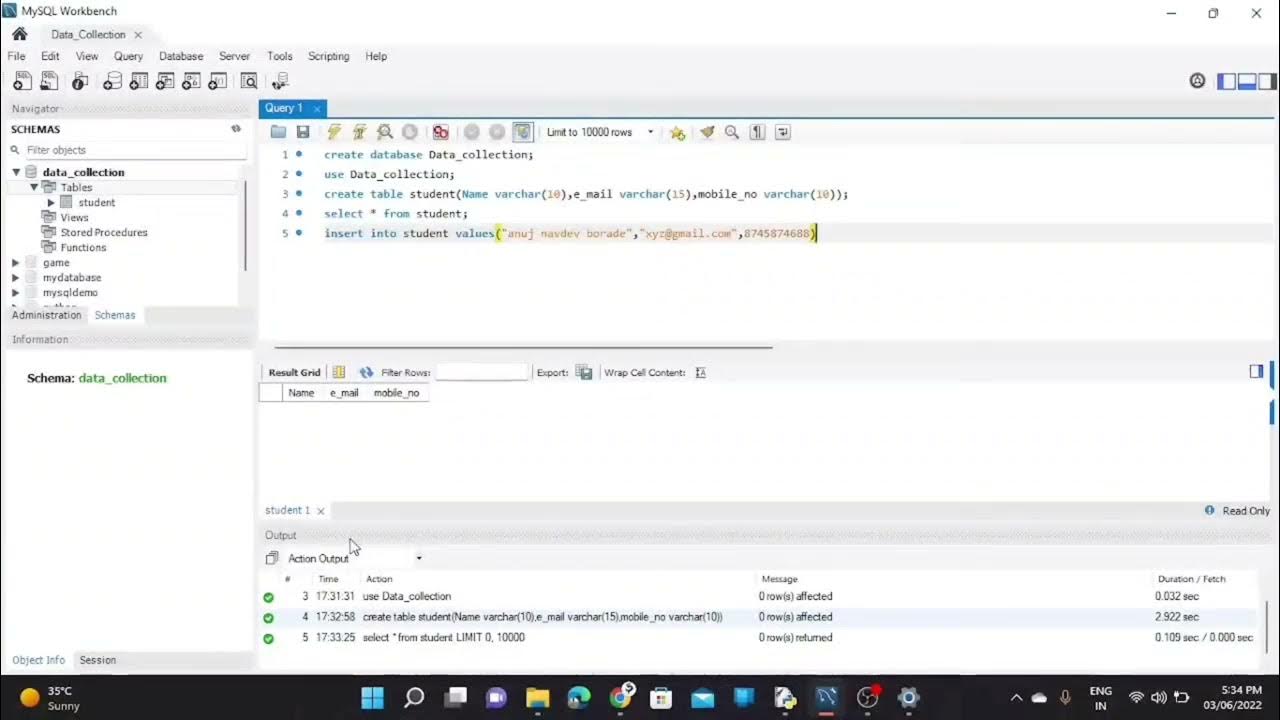 How create Database in SQL || Basic SQL || table create || @Marathi Coder - YouTube