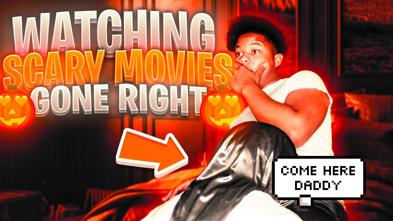 THINGS GOT FREAKY WHILE WATCHING A SCARY MOVIE🎃🥵💦 (SPOOKY ENDING) - YouTube