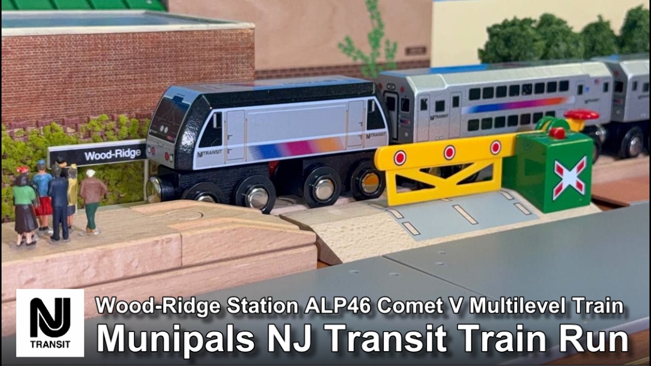 Munipals New Jersey Transit Wood Ridge Train Run With ALP46 Loco, Comet ...