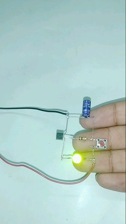 How To Make Simple Time delay circuit with Bc547 #short #bc547 #technical #creative #circuit#led ...