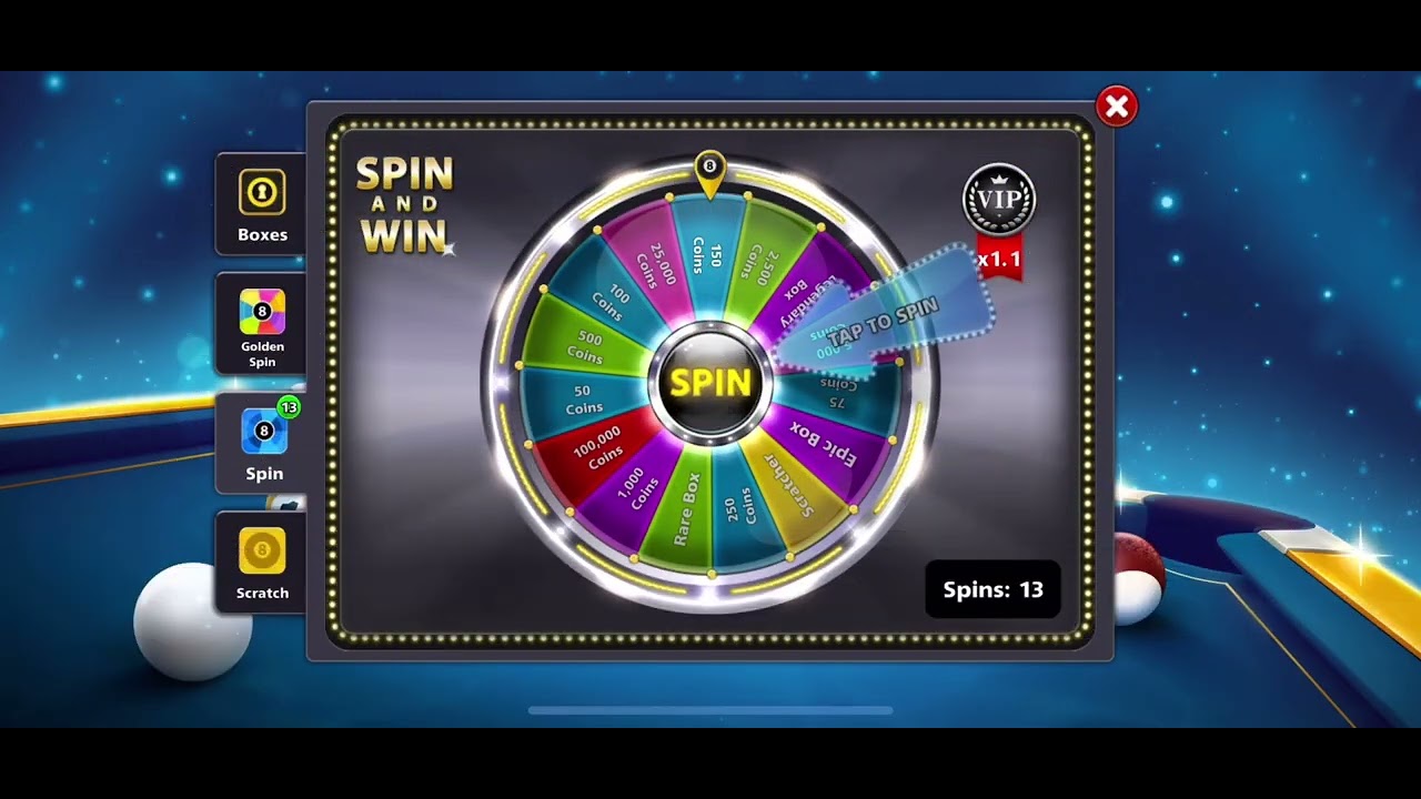 spinning the 8 Ball Pool wheel 21 times - YouTube