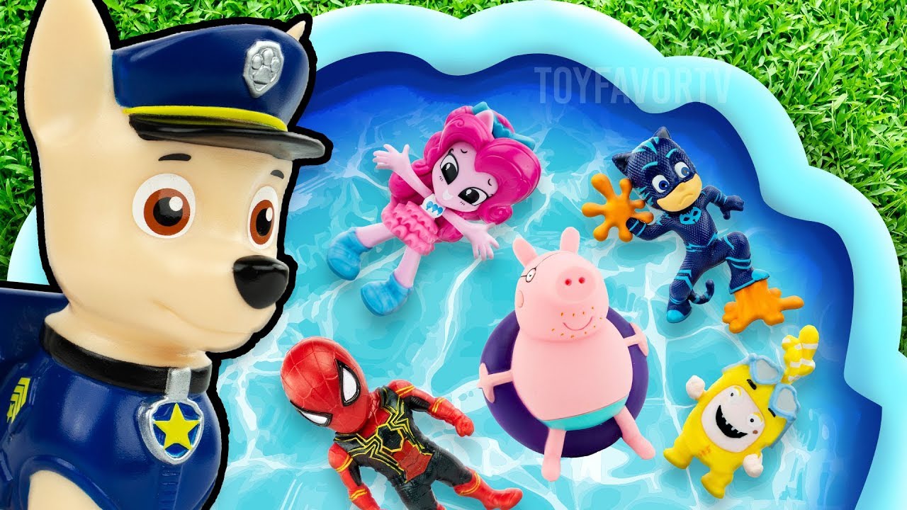 Learn Colors with Animals Characters Paw Patrol, Peppa Pig, PJ Masks ...