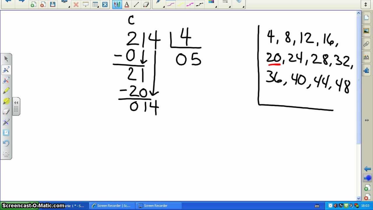Comment puis-je diviser avec la méthode du crochet ? (partie 2) - YouTube