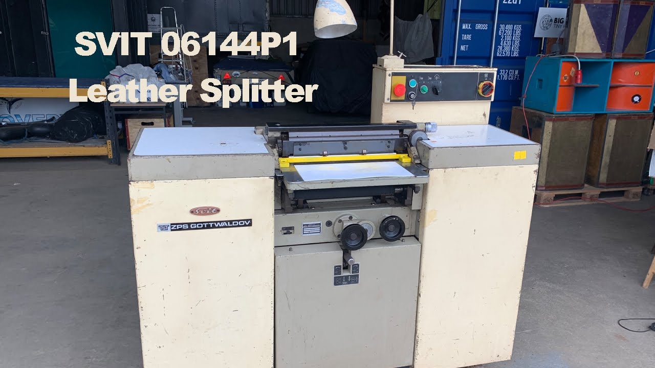 SVIT 06144P1 leather splitter / splitting machine - YouTube