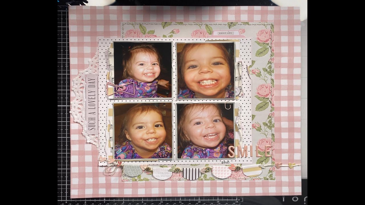 Scrapbook with Me I A Window Layout - YouTube