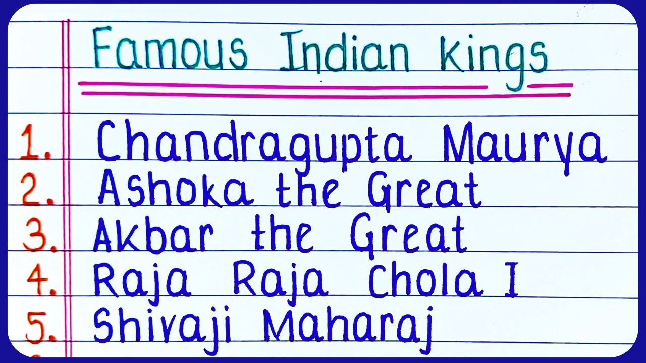 Top 25 most famous Kings of India | 25 most famous kings in history ...