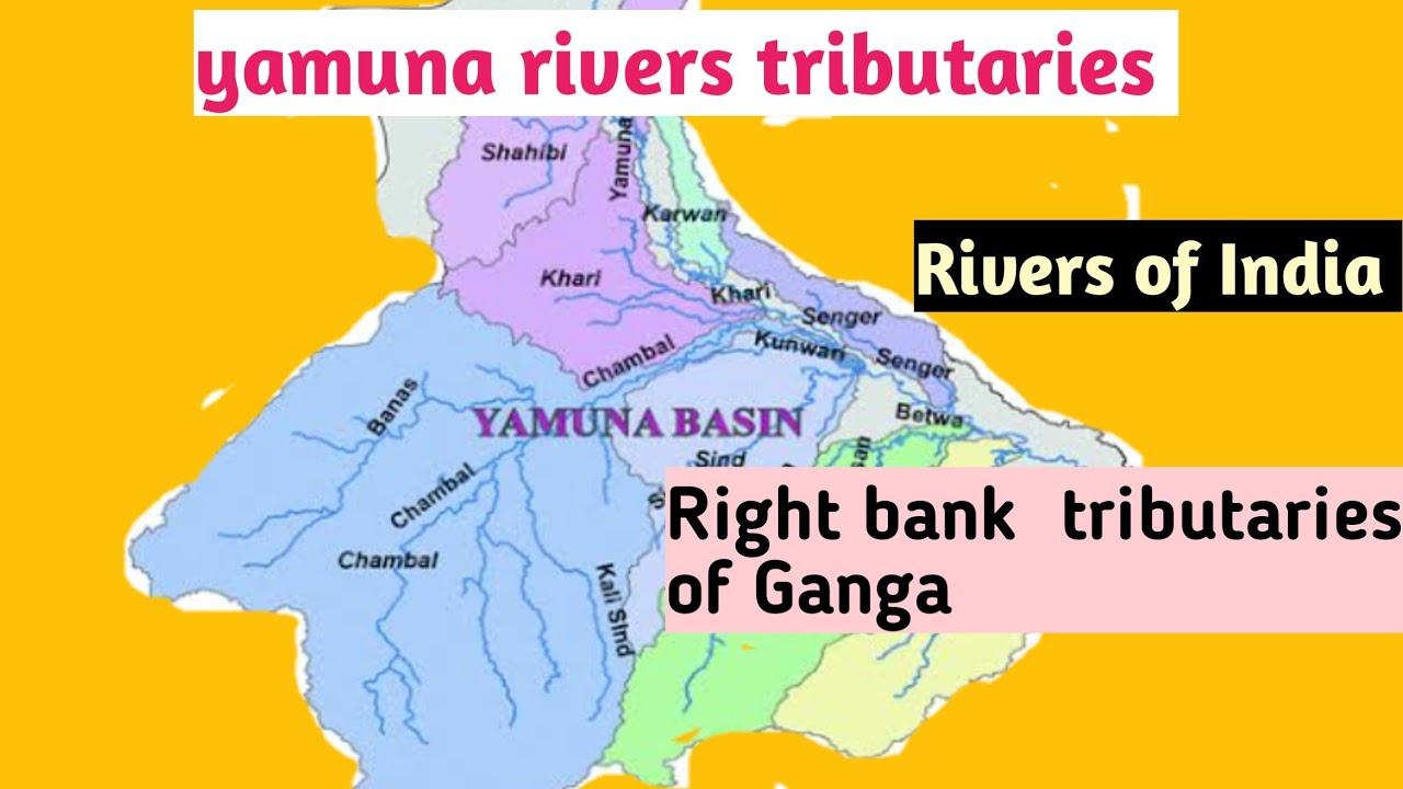 Rivers of India || Yamuna rivers tributaries || Right bank tributaries ...