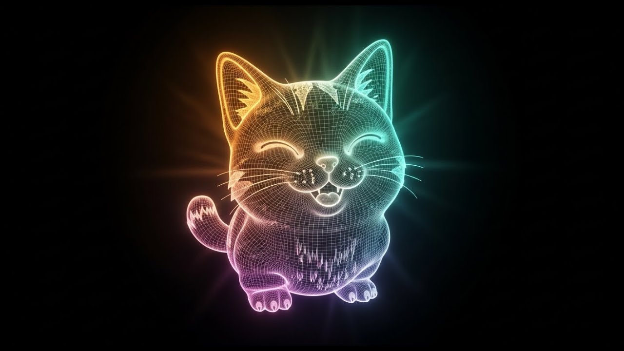 1 Hour 3D Cat Hologram Video for Smartphone Projector Pepper’s Ghost ...