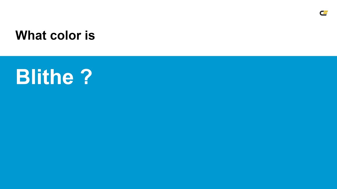 Blithe color #0099d1 hex color - Blue color - Warm color 0099d1 - YouTube