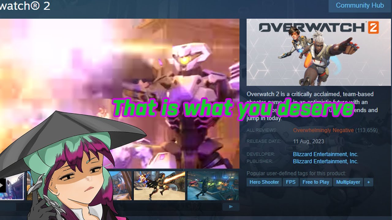 Overwatch 2 Has an Embarrassingly Negative Reviews on Steam!!! - YouTube