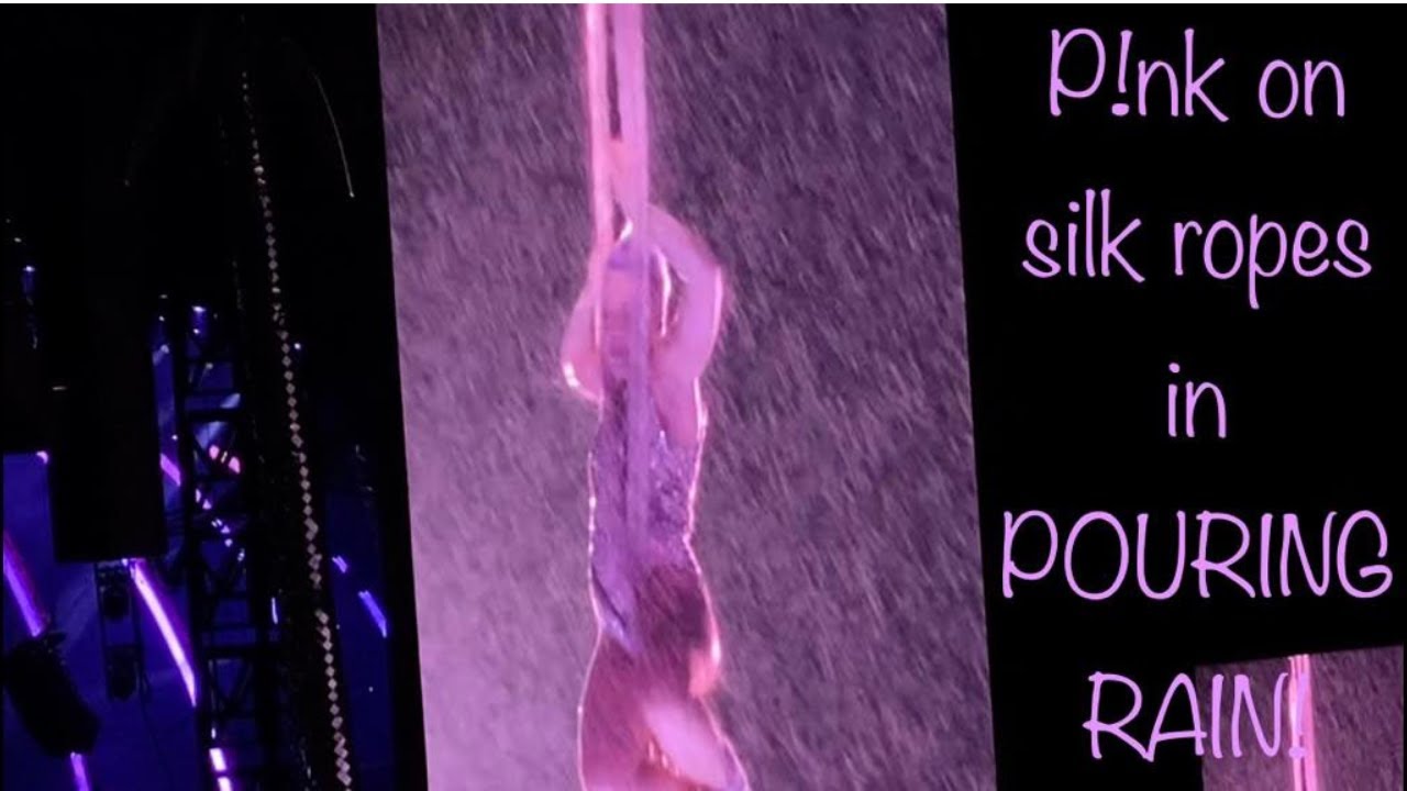 PINK finds ropes very wet! Summer Carnival tour 2024 Turbulence song ...