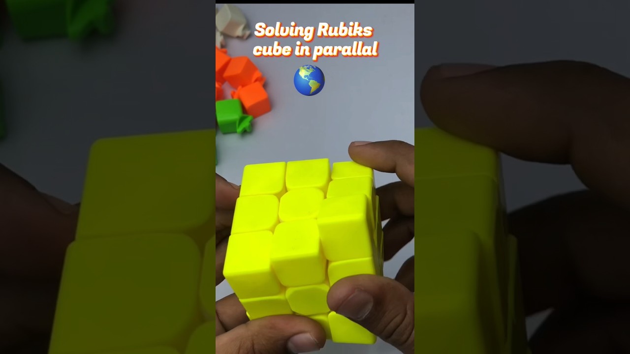 Solving Rubiks cube in Parallel World 😂💥 - YouTube