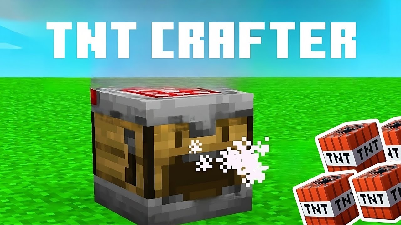 CRAFTER BLOCK TNT FARM FOR MINECRAFT 1.20.50 - YouTube