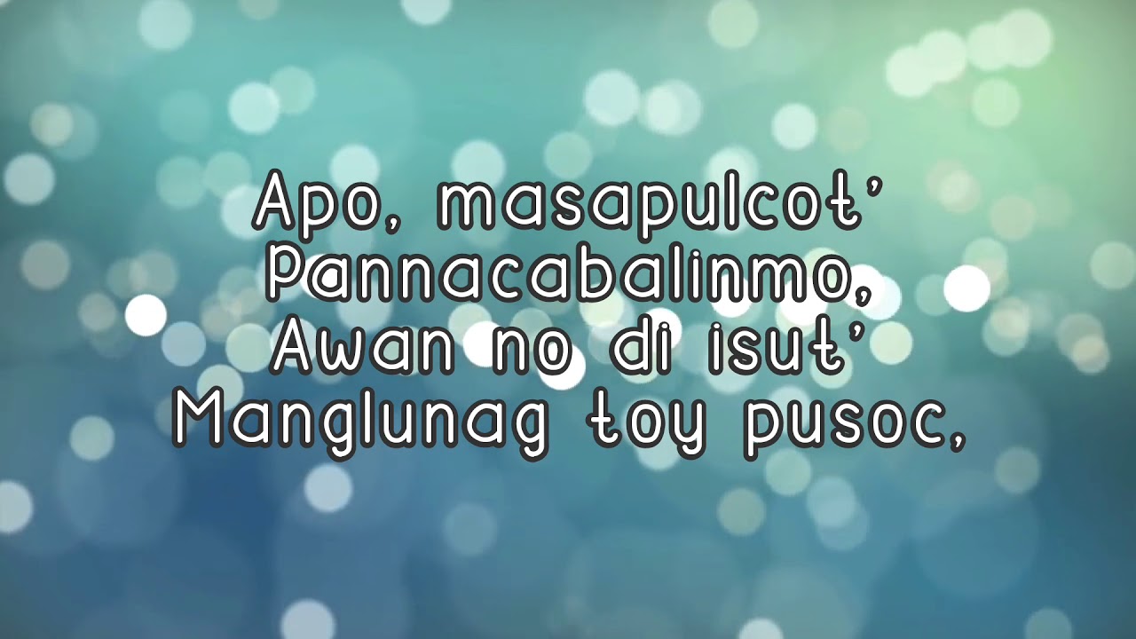 Ni Jesus Binayadanna Amin (Jesus Paid It All - ilocano) | ILOCANO HYMNS ...