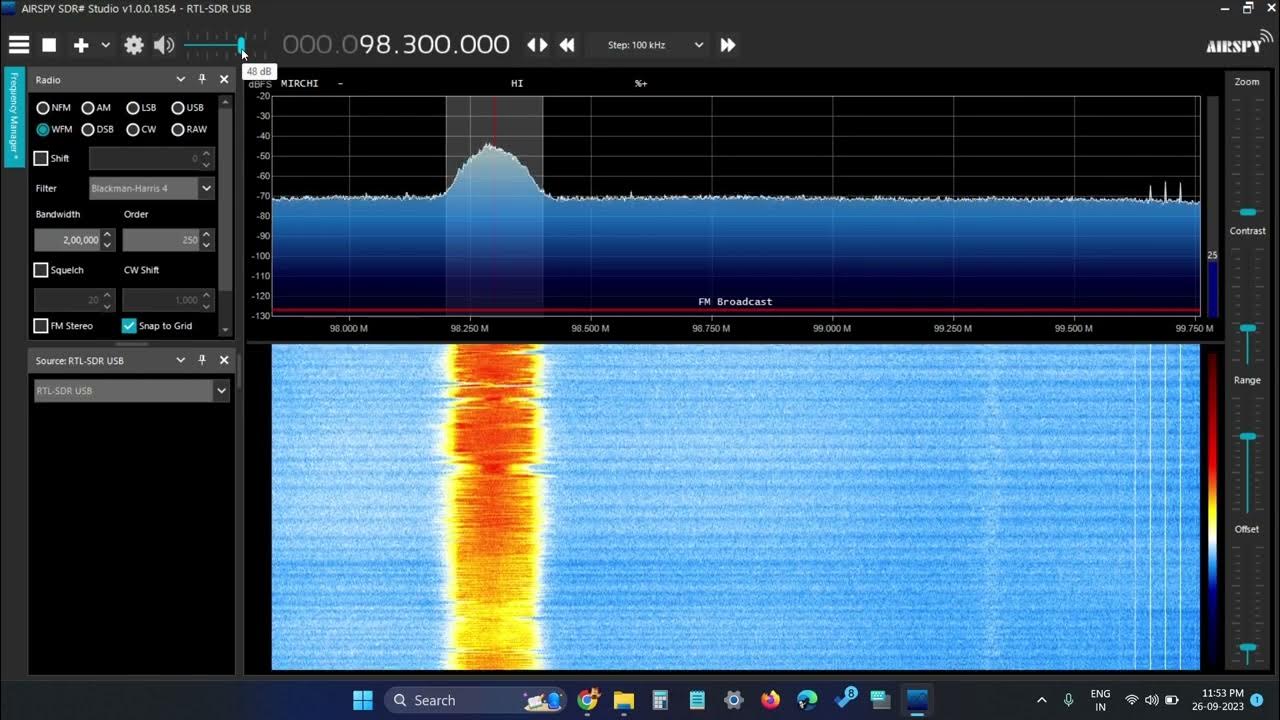 98.3 FM Recorded Using Airspy SDR# Studio With RTL SDR Dongle - YouTube