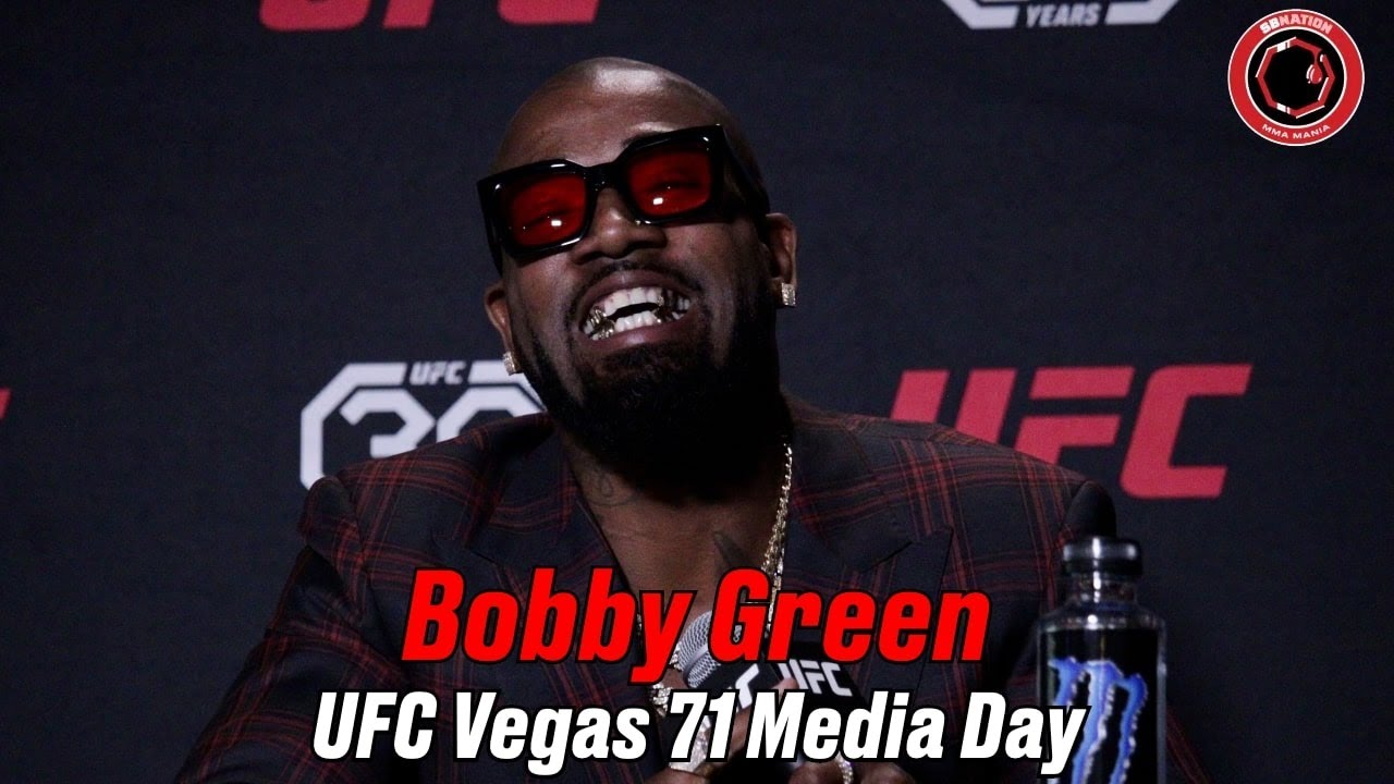 Bobby Green shows up to UFC Vegas 71 media day with $60k in cash - YouTube