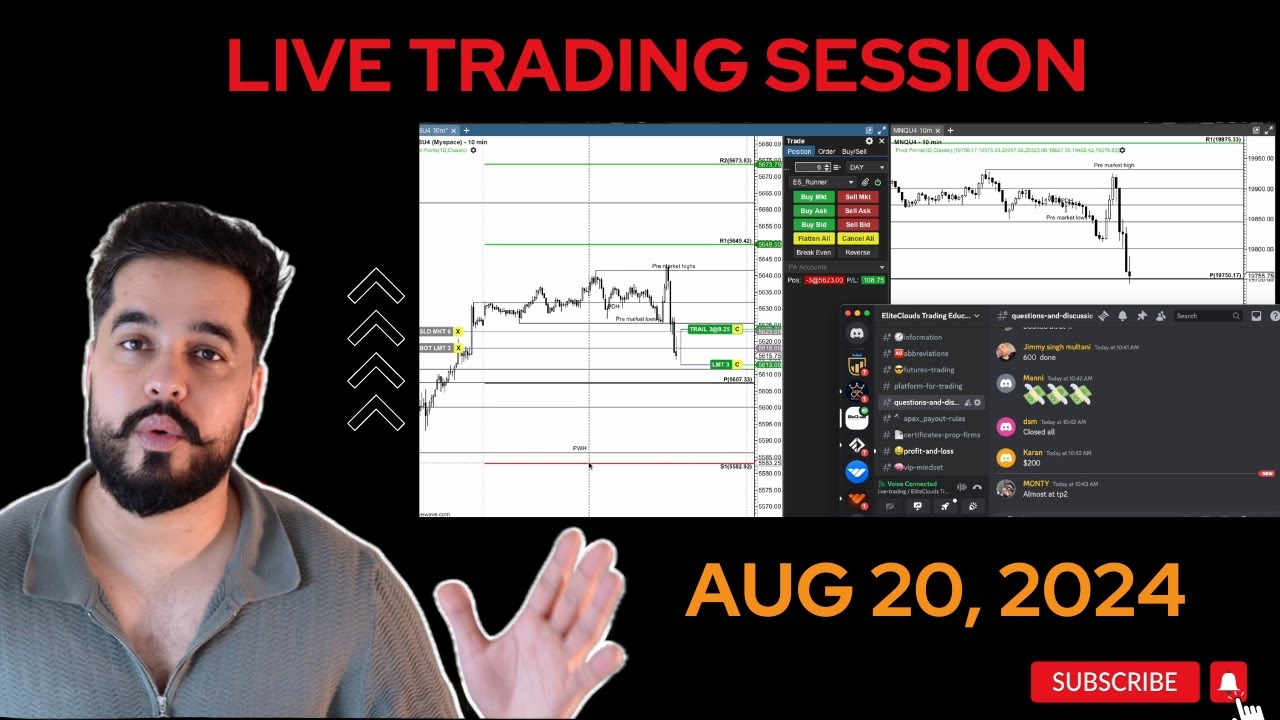 Live Trading Session Aug 20 2024 | ਪੰਜਾਬੀ ਵਿੱਚ Trading Everyday - YouTube