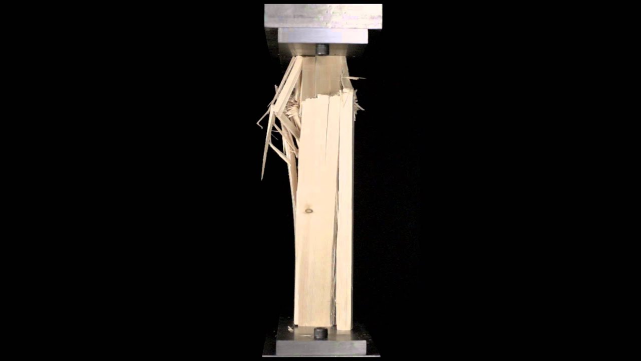 Compression failure of a timber block parallel to the grain: Materials ...