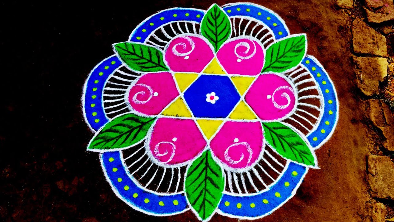 Easy Sankranthi Muggulu 🌹 Sankranthi Chukkala Muggulu 🌹 Sankranthi ...