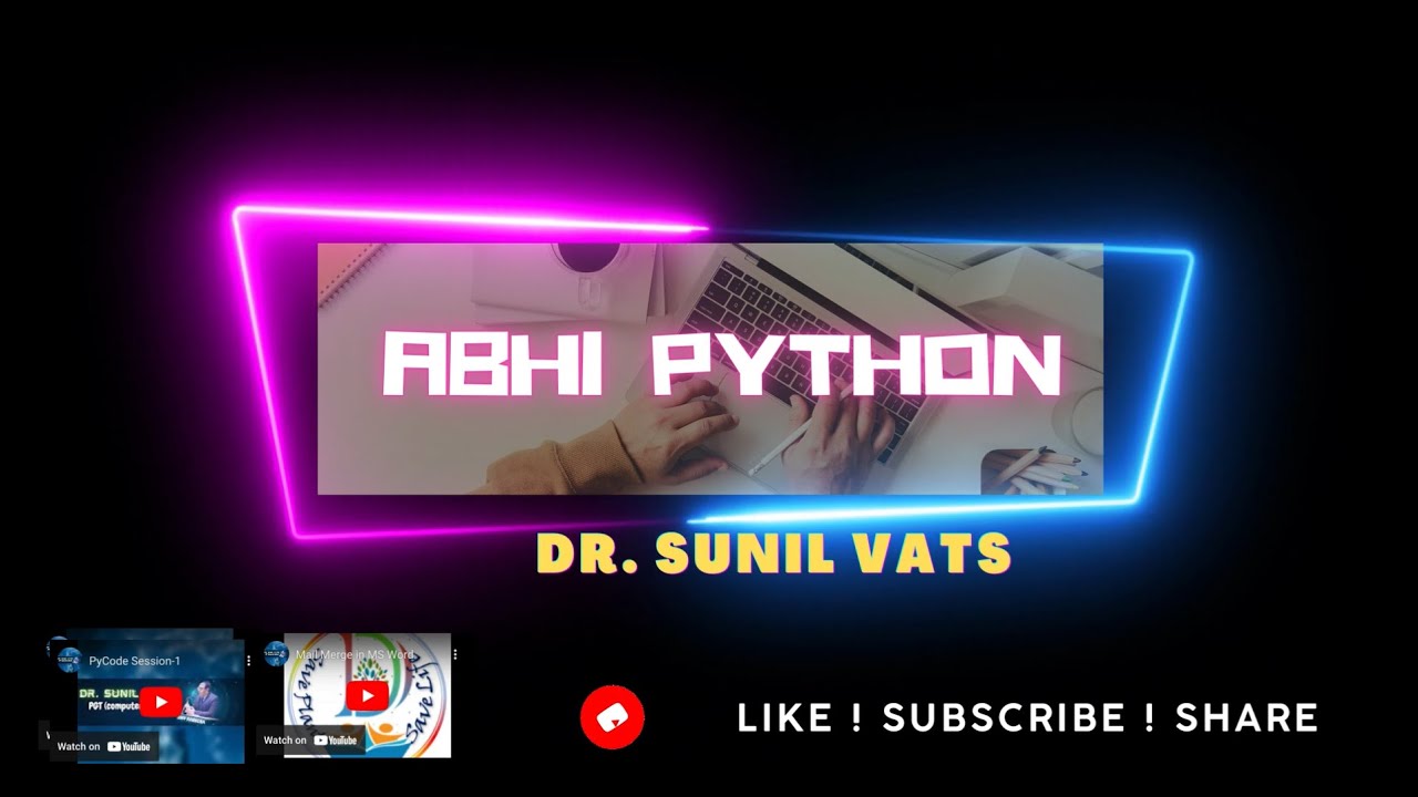 PyCode Session-2 - YouTube