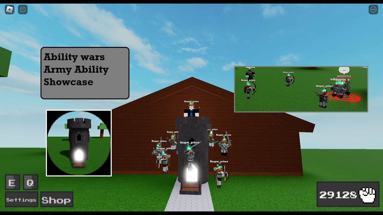 Roblox ability wars army ability showcase - YouTube
