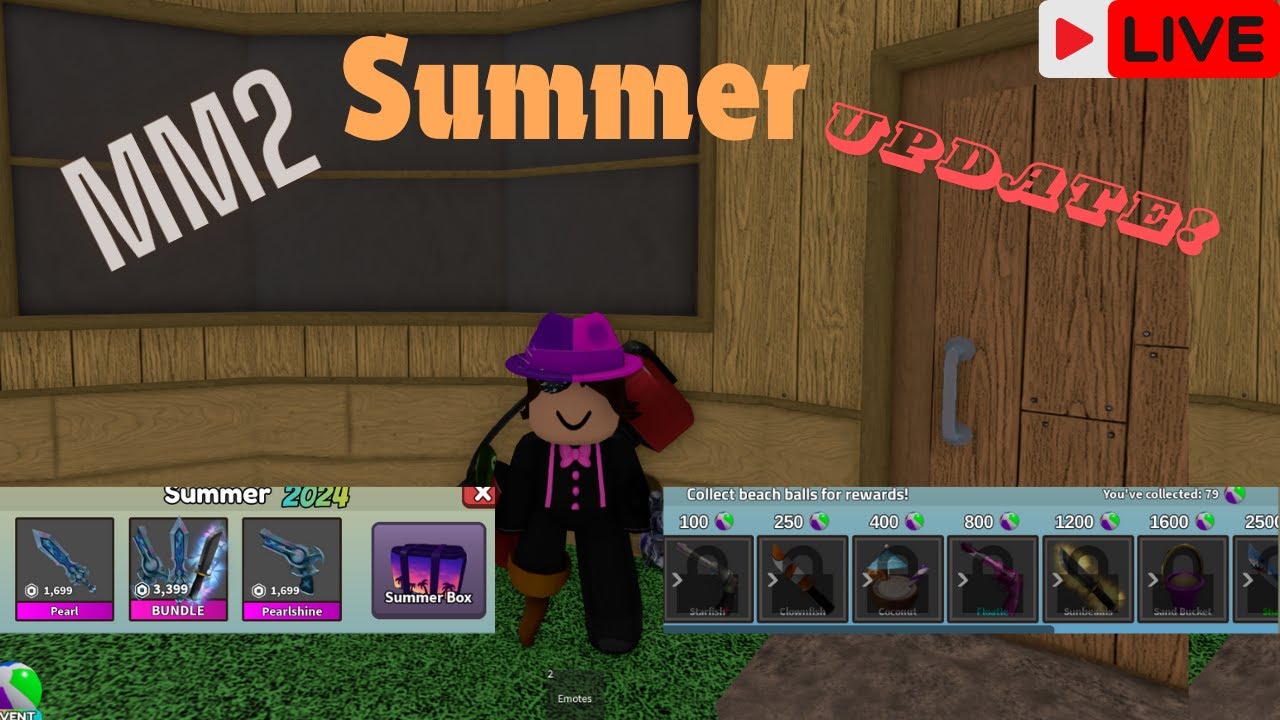 Streaming the new MM2 Summer Update! - YouTube