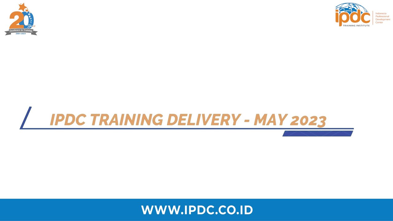 IPDC Training Institute I Training Activities I May 2023 - YouTube