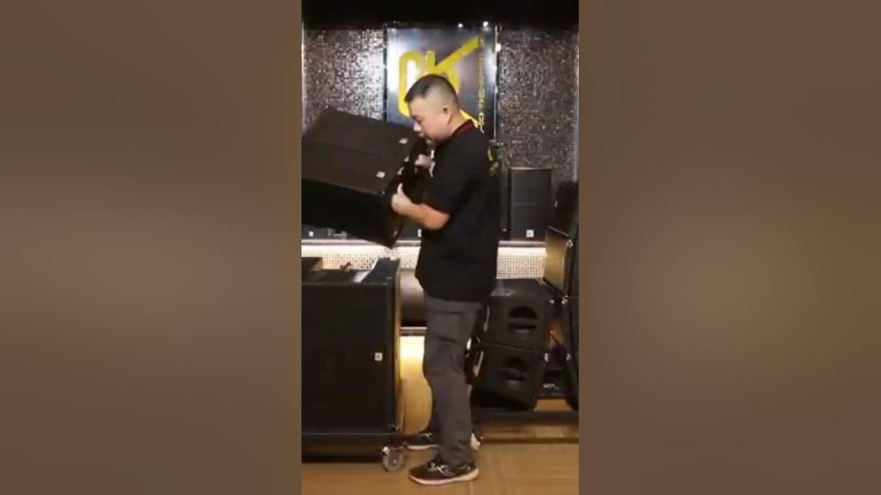 CVR Audio self-powered line array. - YouTube