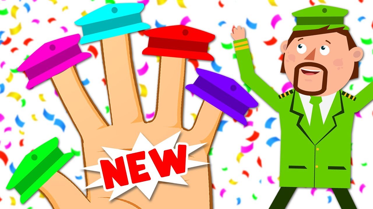 The Colorful Hat Finger Family | Nursery Rhymes And Kids Songs ...