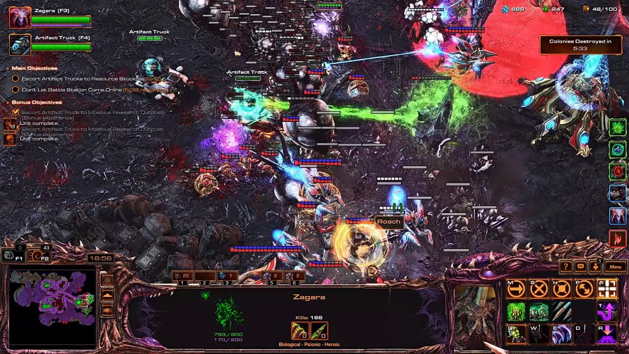 SC2 Co-Op Cradle of Death "Bubble Pop" Zagara GamePlay [Prestige : Apex ...