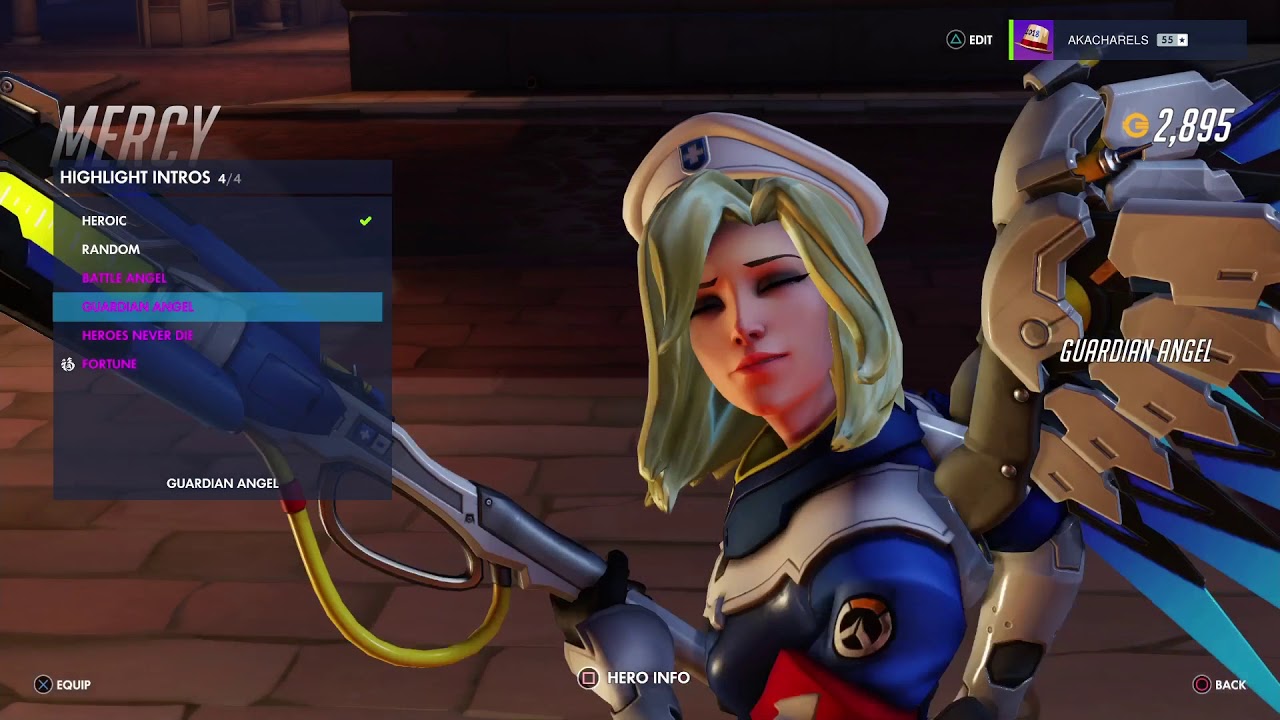 Combat Medic Ziegler Mercy Skin Demo (Golden Weapons)(PS4) - YouTube