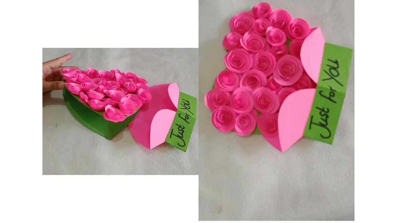 DIY flower card||STEP BY STEP||Art workers - YouTube