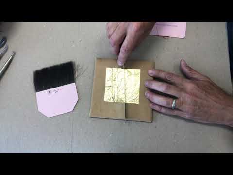 How to use a Gilder's Knife and Gilder's Pad - YouTube