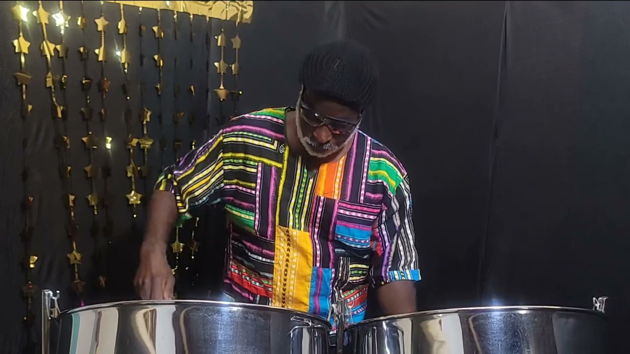 Man Playing Steel Drum