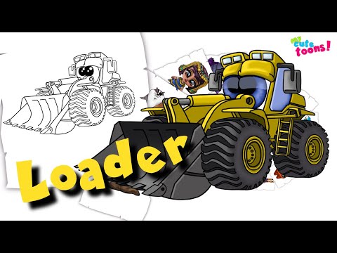 Working Machines: How to Draw a Front End Loader | Easy Drawing ...