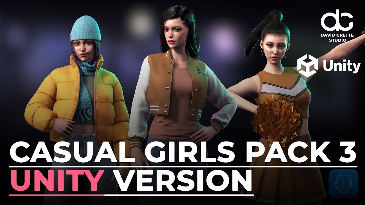 CASUAL WEAR GIRLS PACK 3 | UNITY demo | Game-ready 3D characters - YouTube