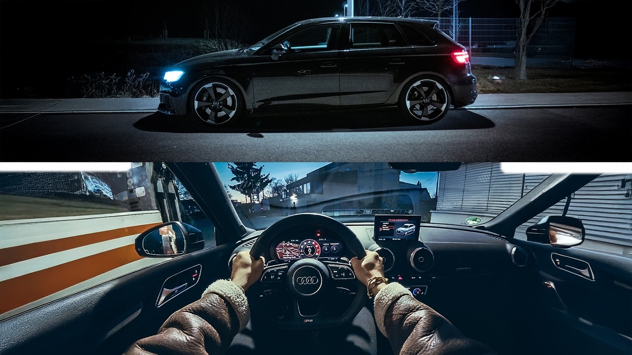 2019 Audi RS3 NIGHT DRIVE POV |HIGH SPEED|RAW SOUND - YouTube