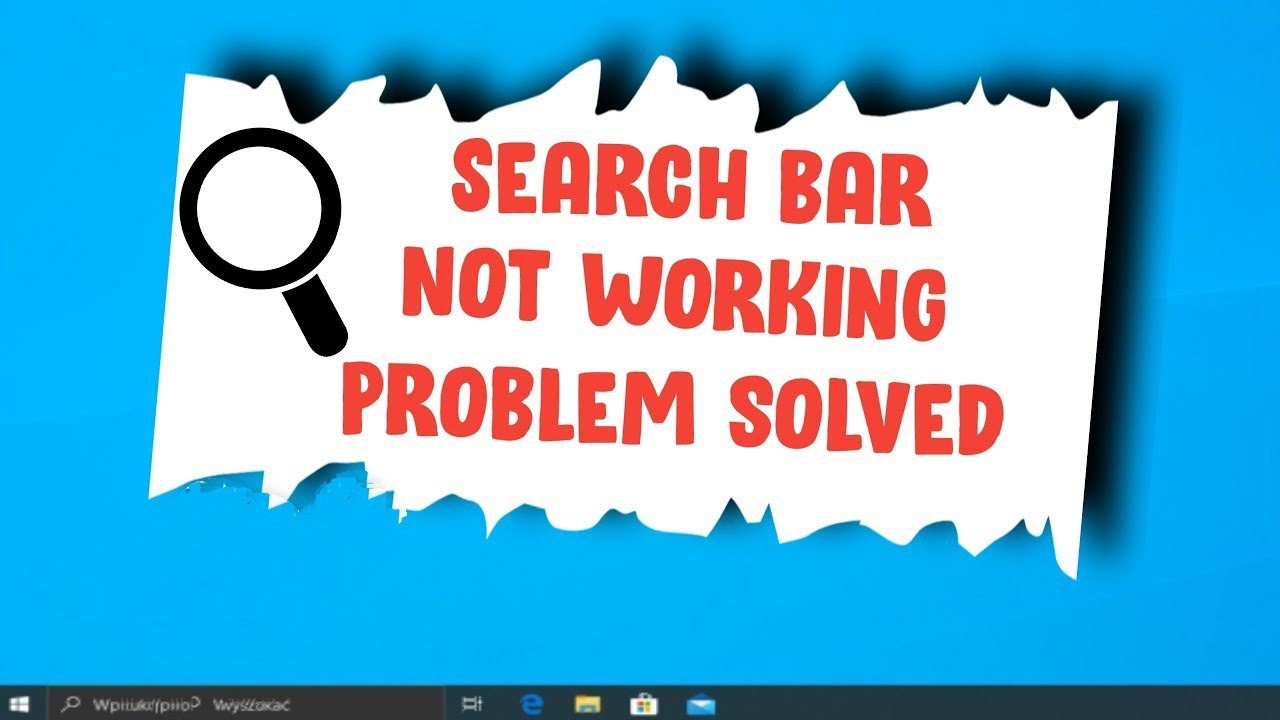 How To Fix Windows 10 Search Bar Not Working | Windows 10 Search Bar ...