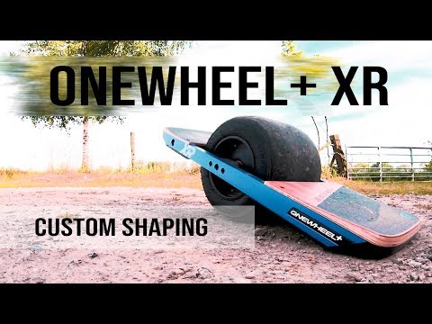 OneWheel + XR : custom shaping test and floating session - YouTube
