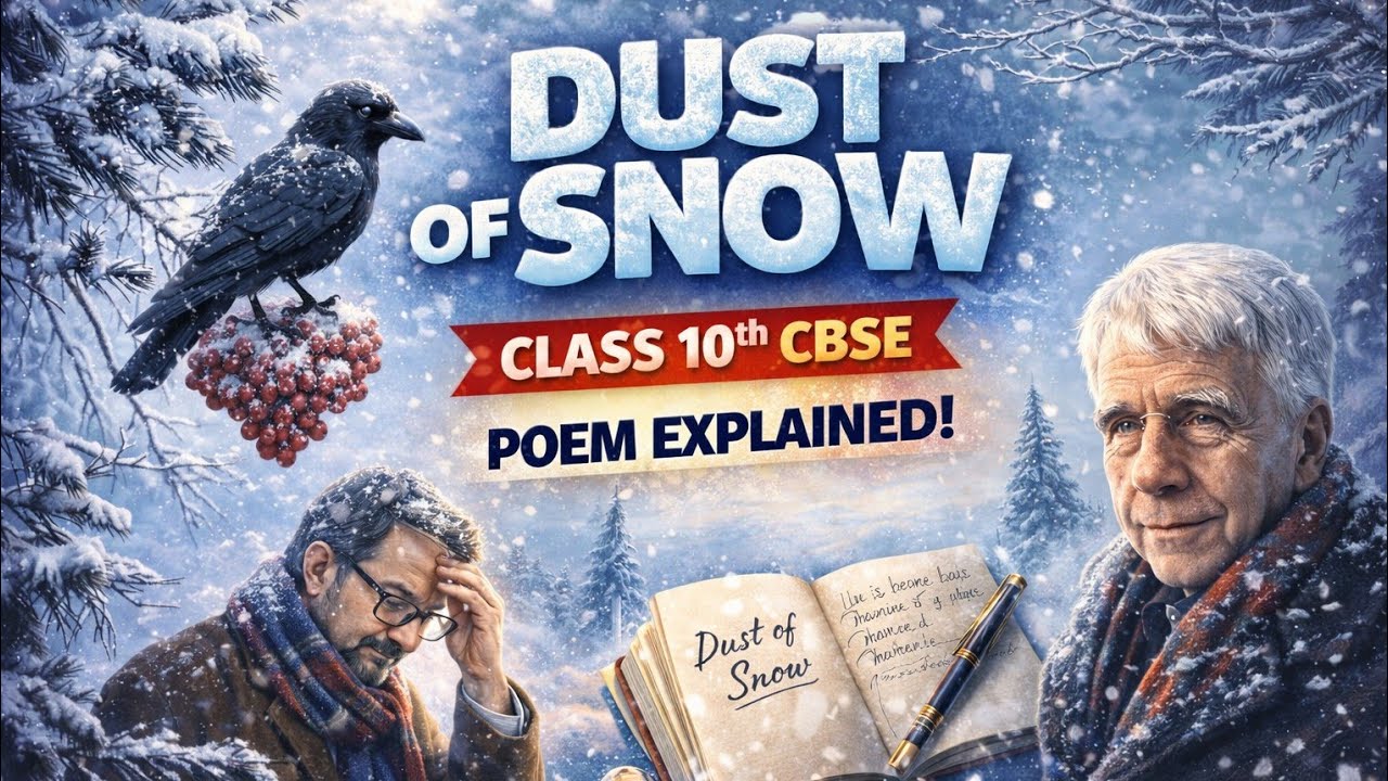 Dust of Snow (Poem) | Class 10th (First Flight book)| Full explanation ...